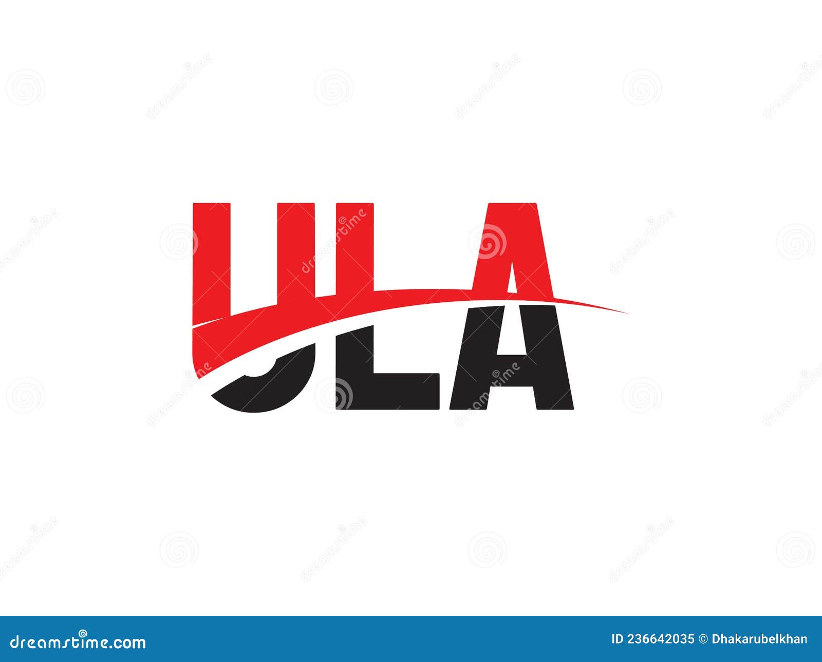 ULA Letter Initial Logo Design Vector Illustration Stock Vector ...