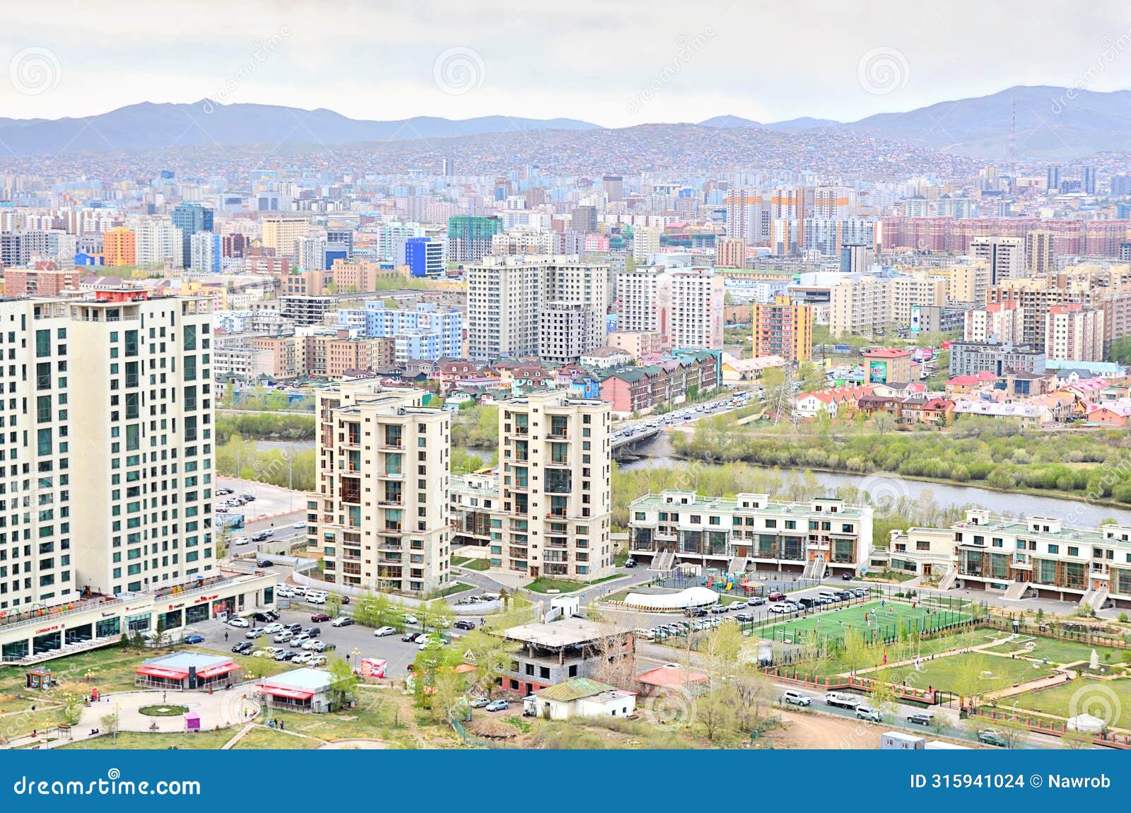 Ulaanbaatar Capital City of Mongolia Editorial Stock Image - Image of ...