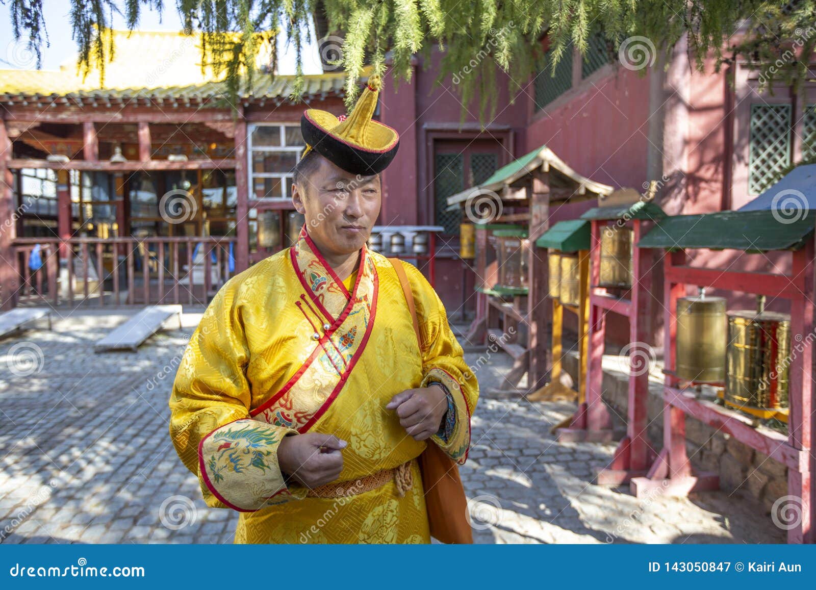 Mongolian Buddhist Monk in a Monastery in Ulaanbaatar Editorial ...