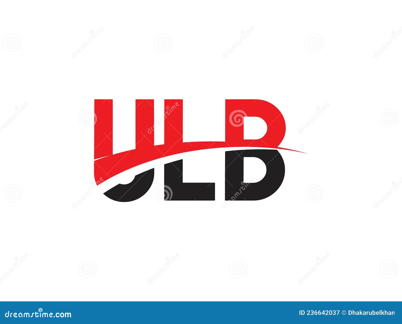 ULB Letter Initial Logo Design Vector Illustration Stock Vector ...