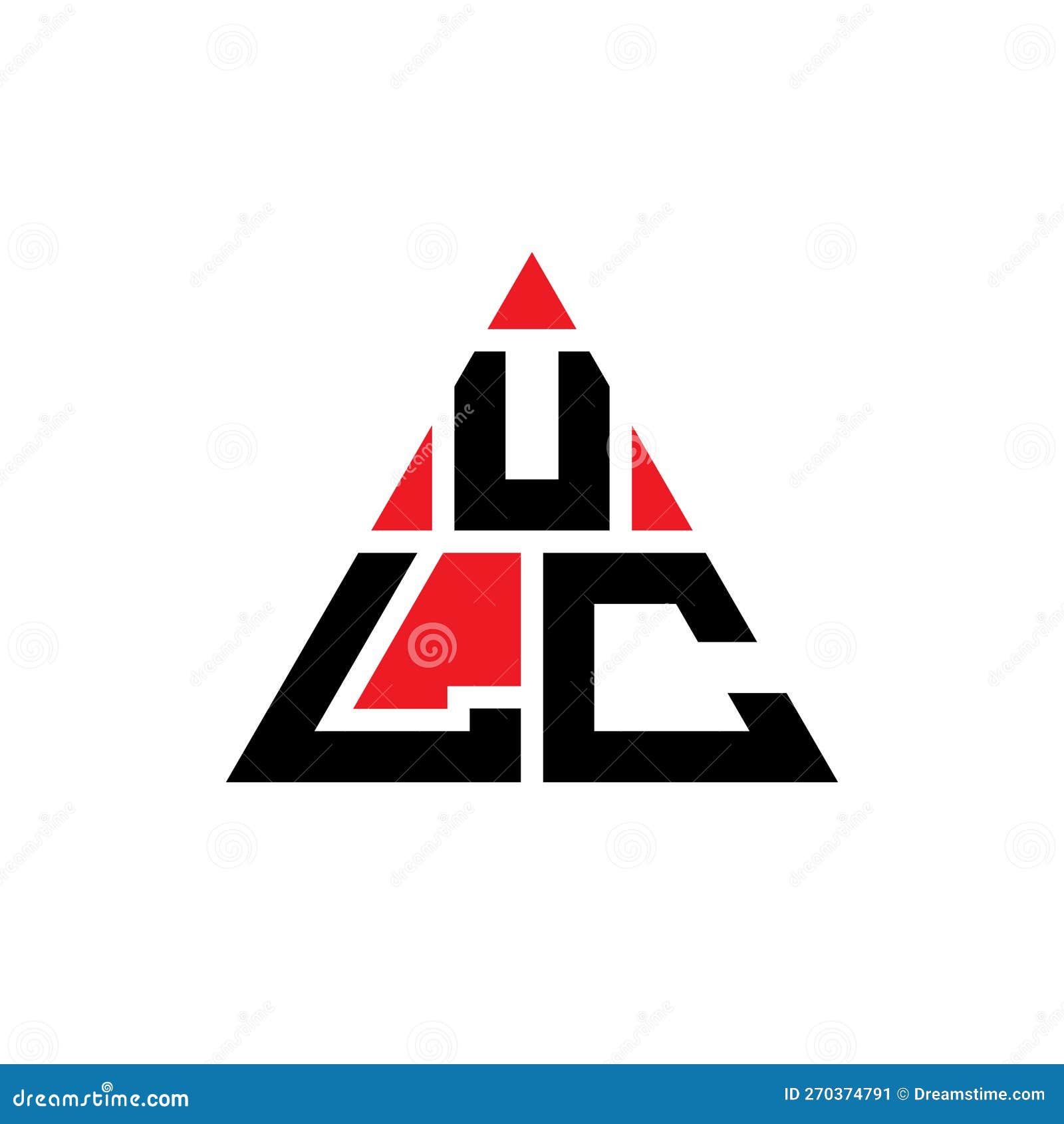 ULC Triangle Letter Logo Design with Triangle Shape. ULC Triangle Logo ...