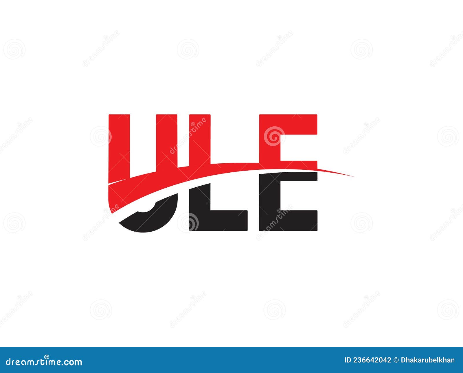 ULE Letter Initial Logo Design Vector Illustration Stock Vector ...