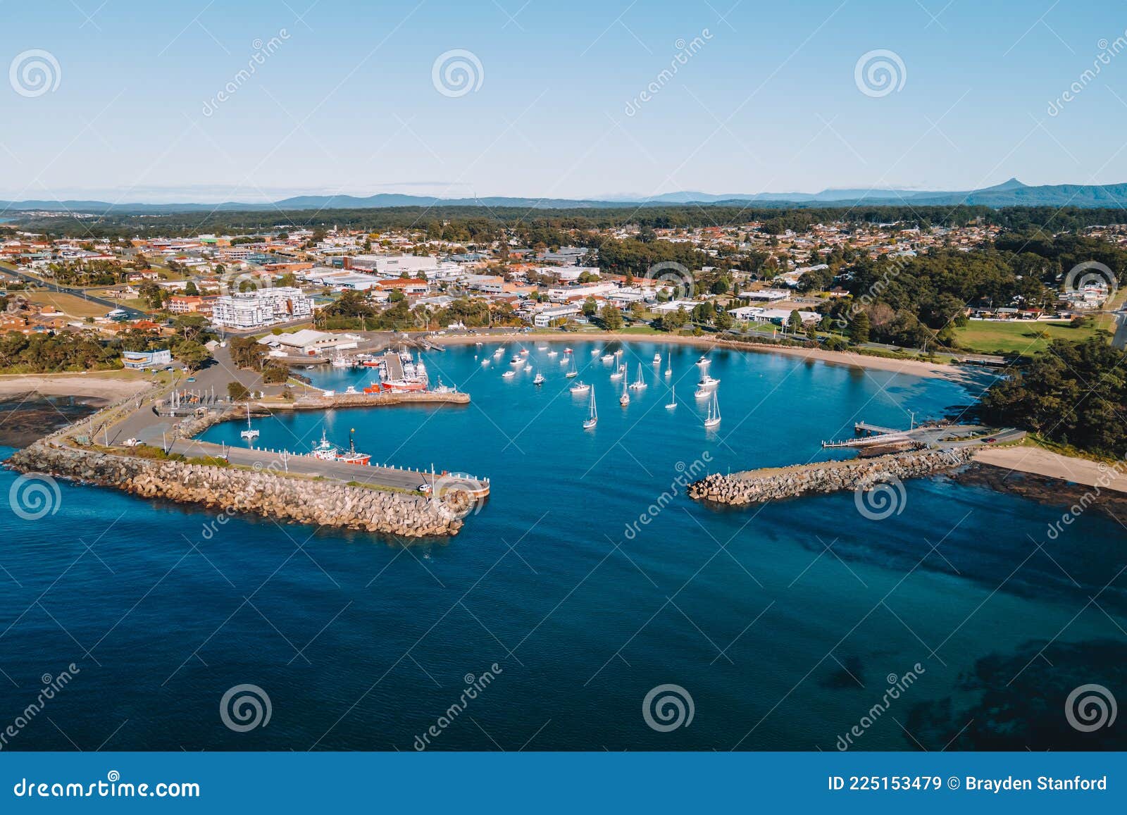 Ulladulla Harbour during the Day. Stock Image - Image of blue, summer ...