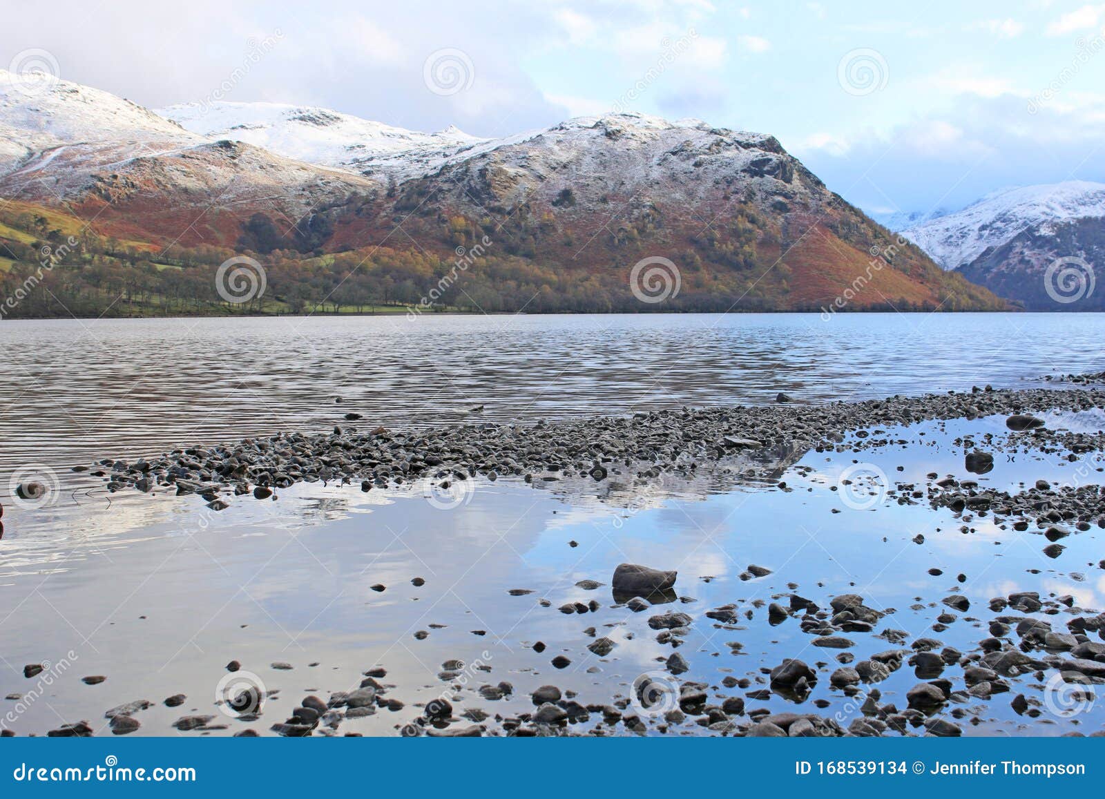 Ullswater in the Lake District Stock Photo - Image of mountain, fishing ...
