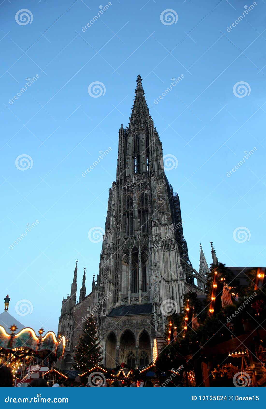 Ulm cathedral stock photo. Image of germany, tower, historic - 12125824