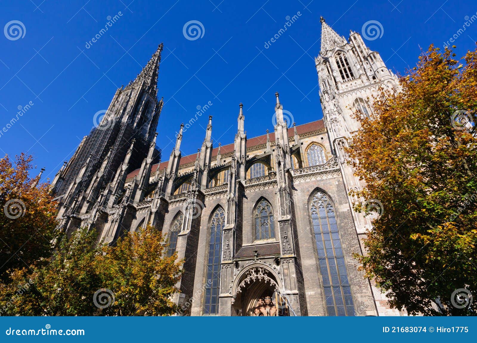 Ulm Cathedral stock photo. Image of church, middle, cityscape - 21683074