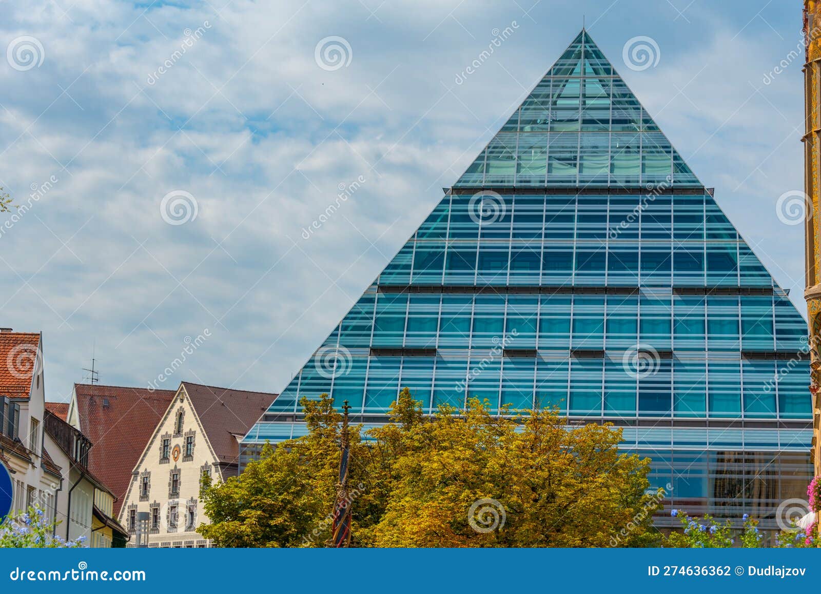 Ulm City Library in Germany Stock Photo - Image of center, town: 274636362