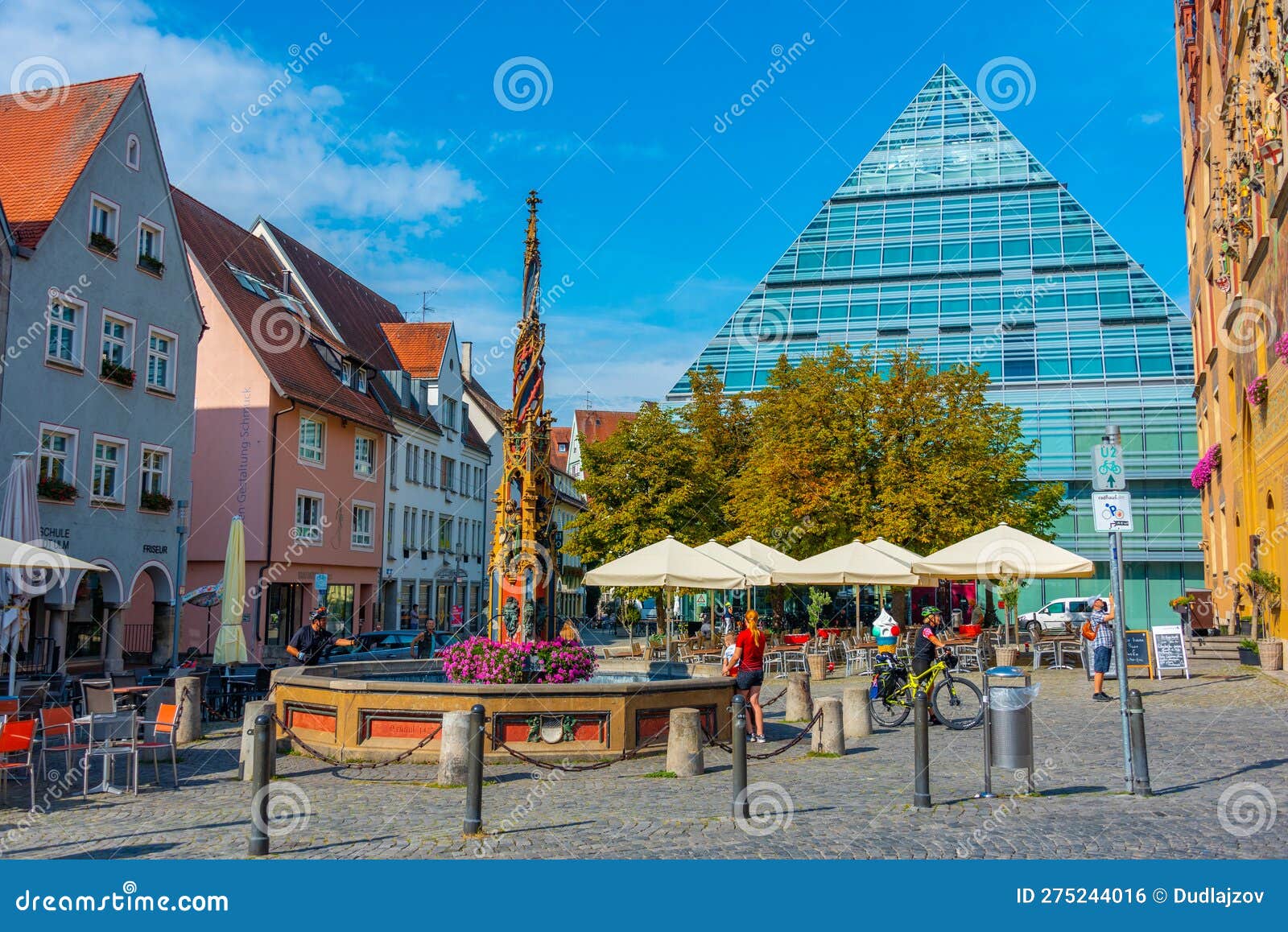 Ulm City Library in Germany Editorial Photo - Image of triangular ...