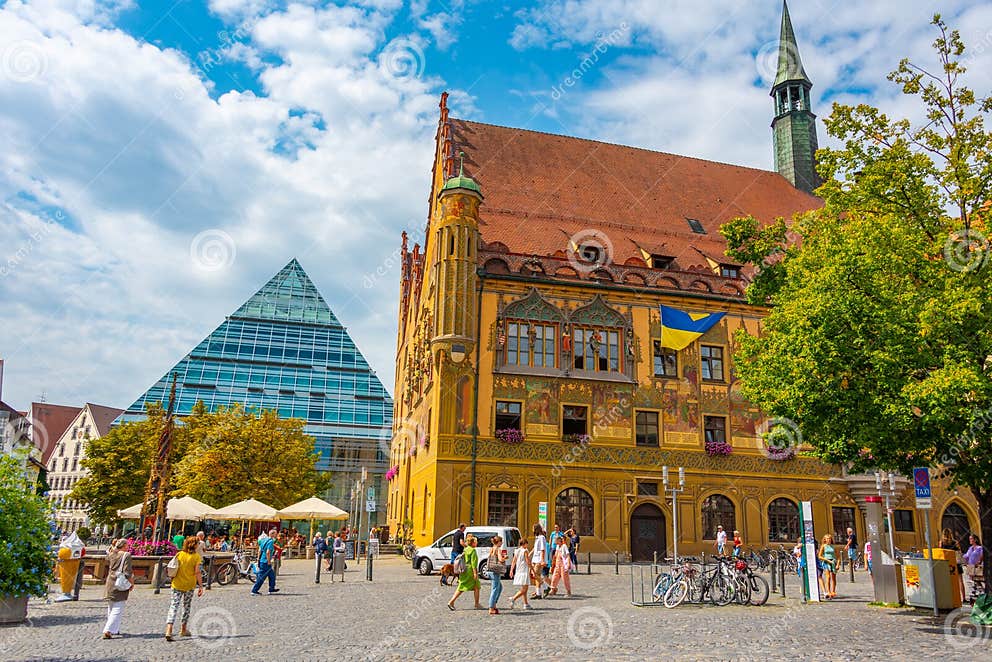 Ulm City Library in Germany Editorial Stock Photo - Image of ...