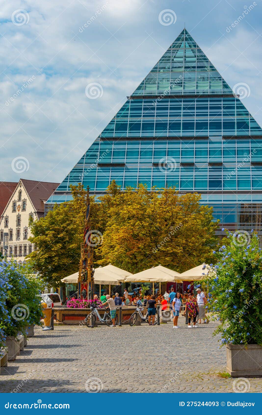 Ulm City Library in Germany Editorial Stock Photo - Image of glass ...