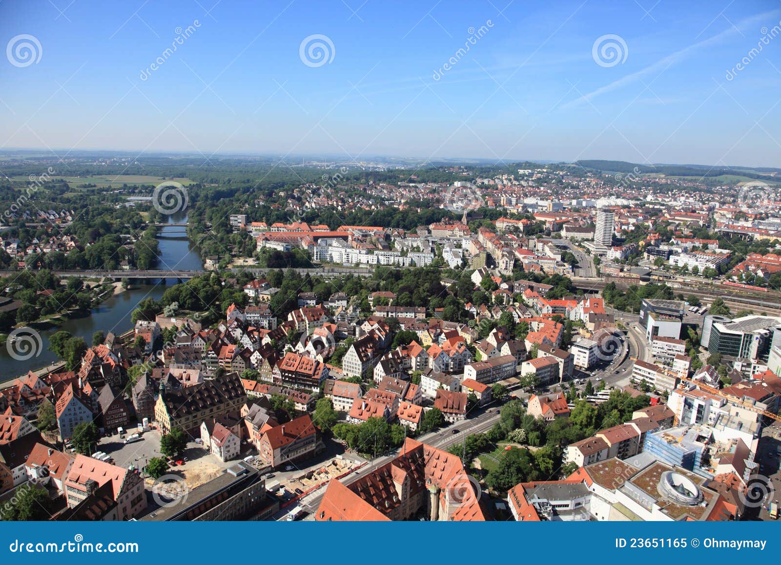 Ulm cityscape, Germany stock image. Image of danube, german - 23651165