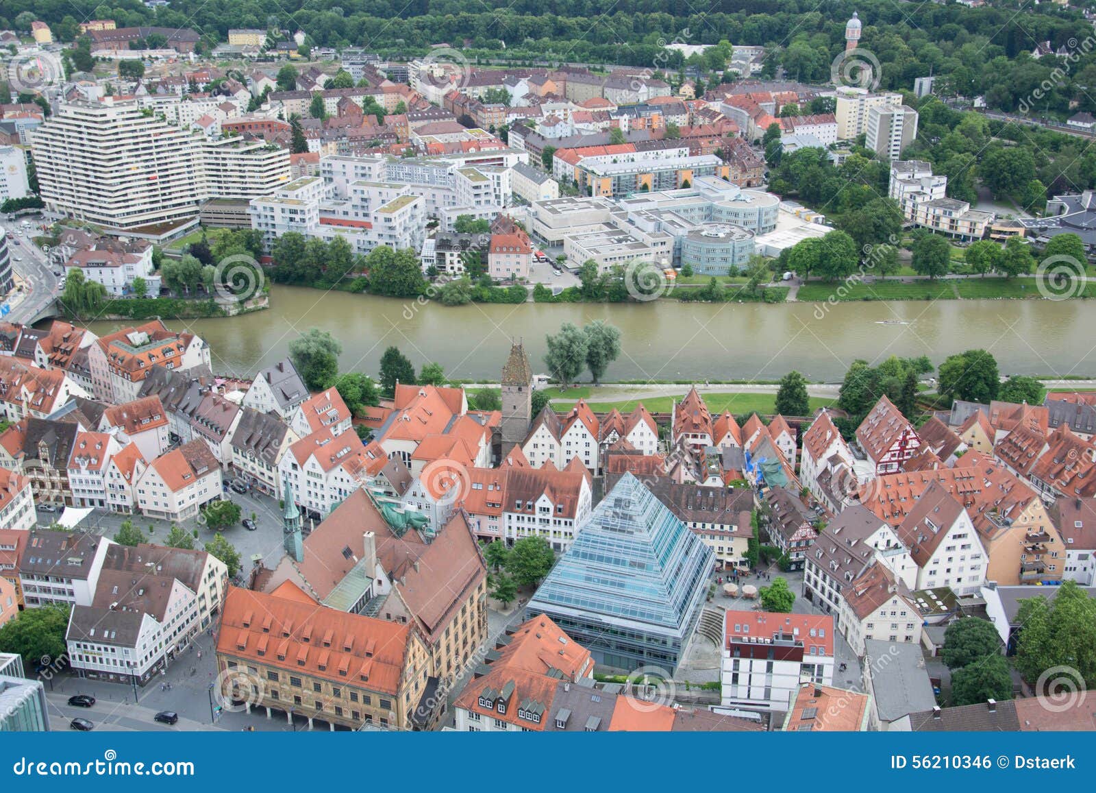 Ulm stock photo. Image of blue, panorama, tourism, baden - 56210346