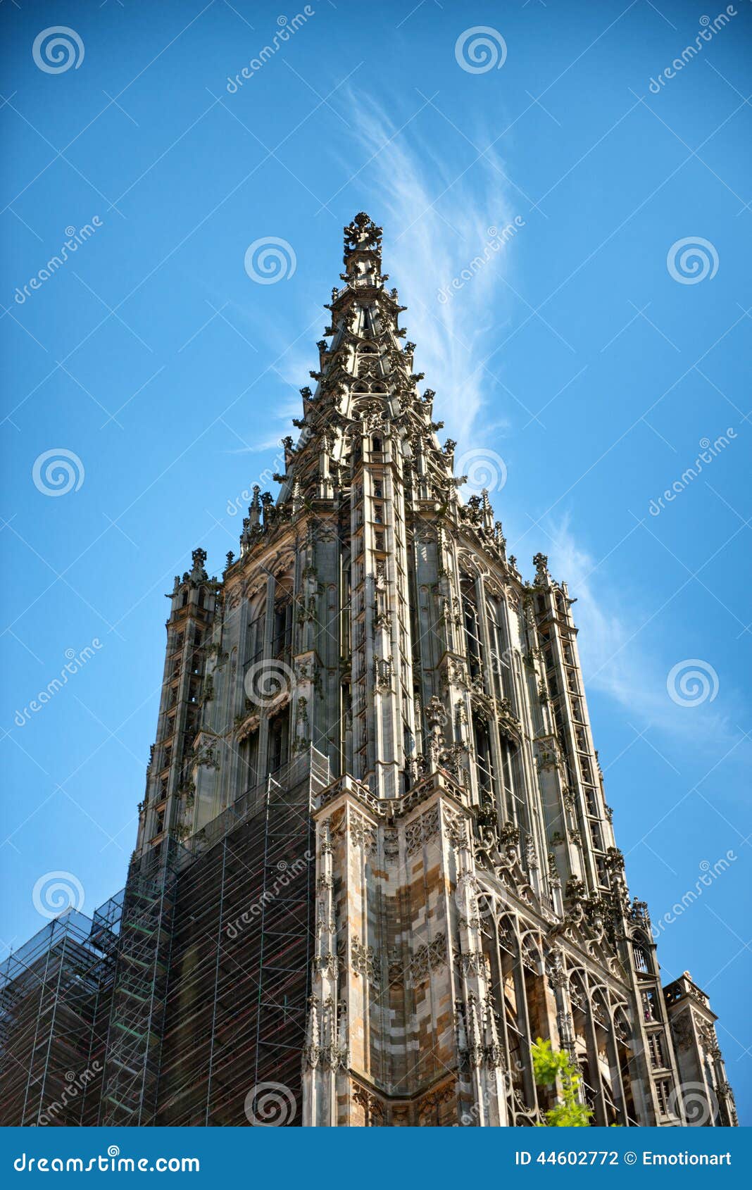 Ulmer Munster (Minster) Tower in Ulm, Germany Stock Photo - Image of ...
