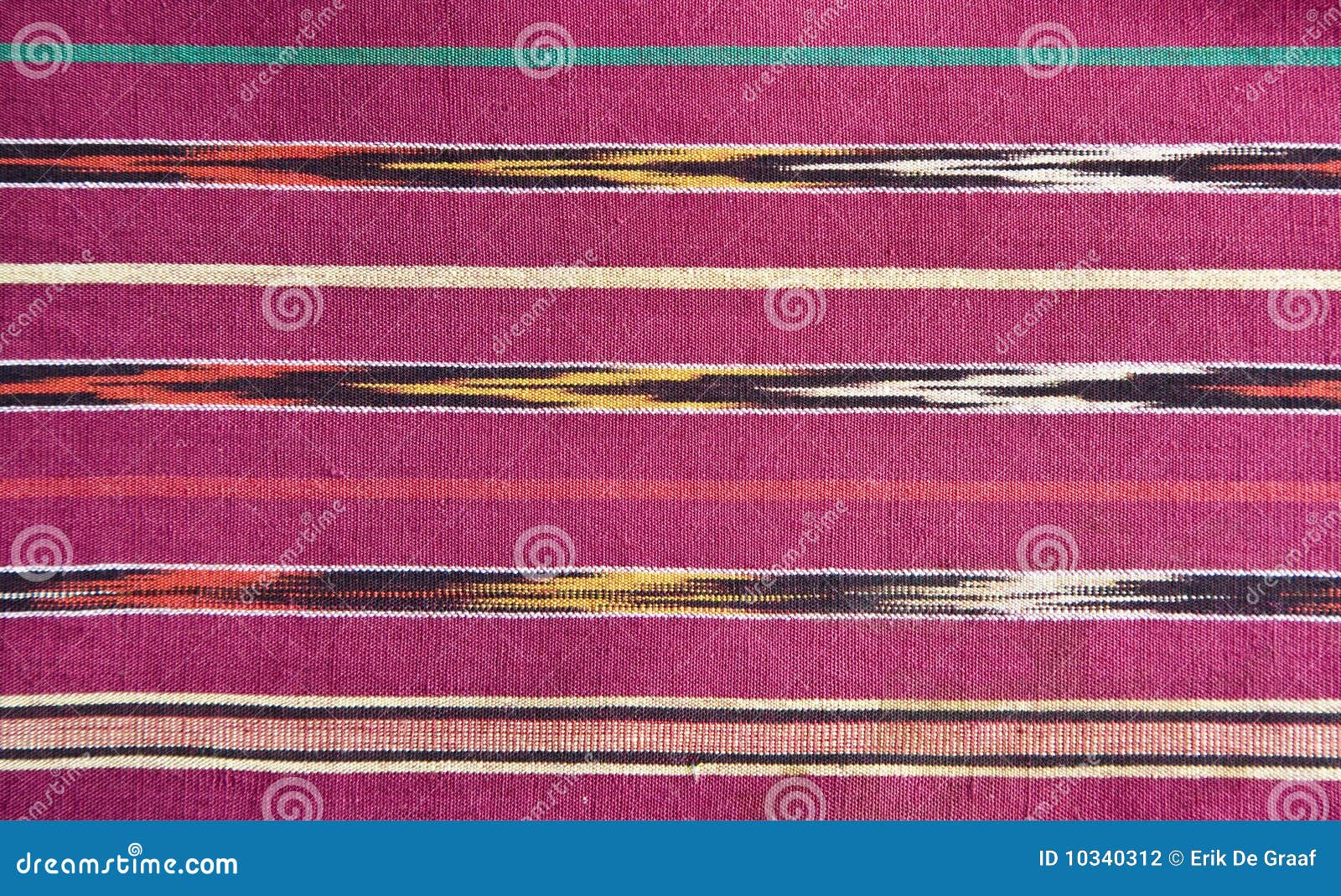 Colorful Ulos Fabric From Batak Tribe Indonesia. Handmade Royalty-Free ...