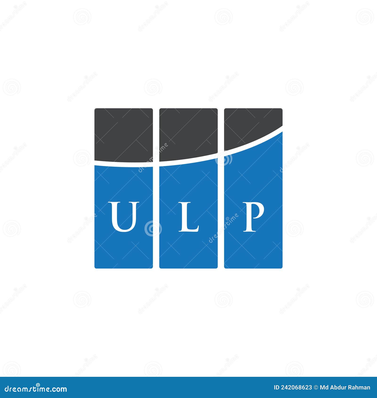 ULP Letter Logo Design on White Background. ULP Creative Initials ...