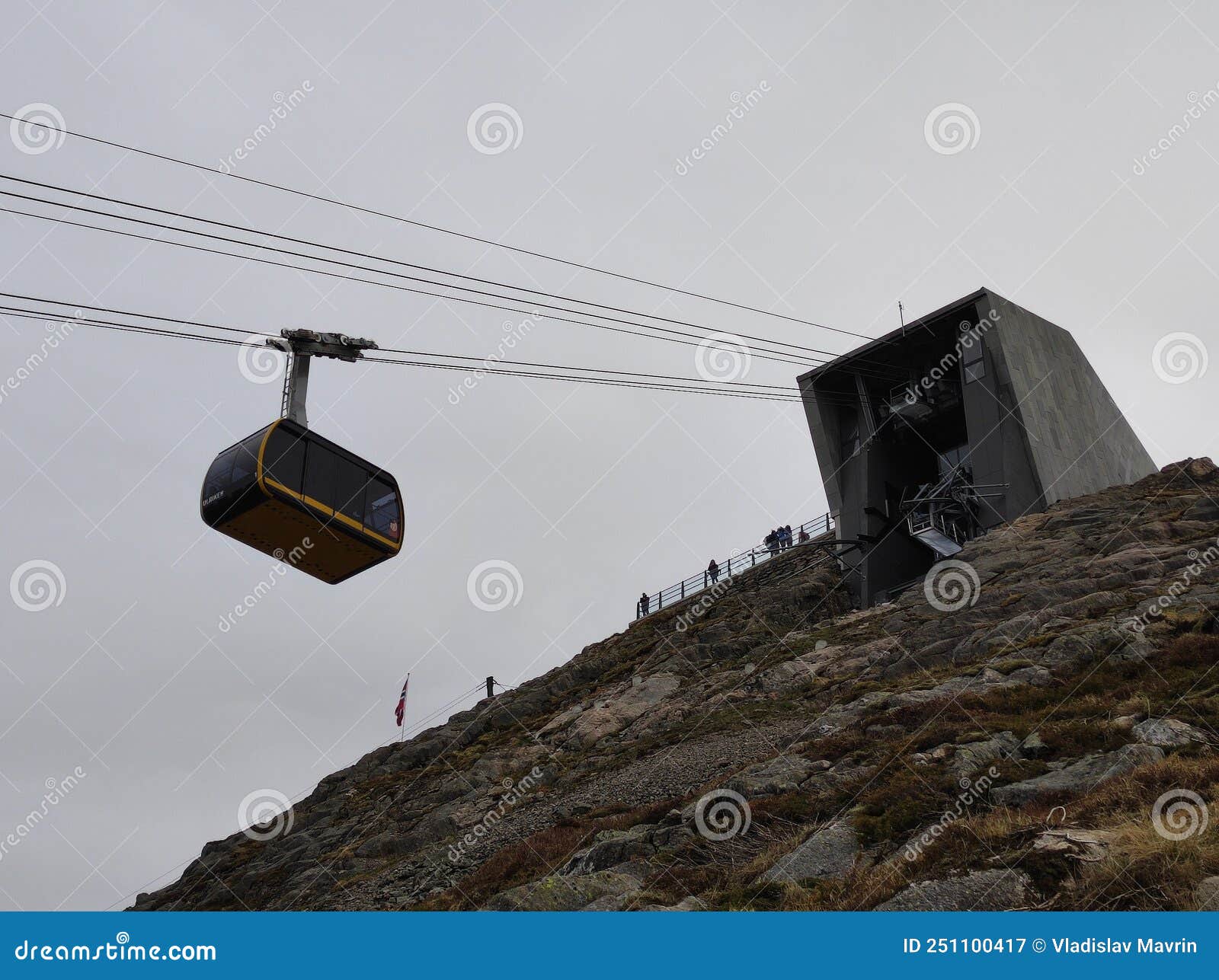 Ulriksbanen, Bergen, Norway Editorial Photography - Image of cableway ...
