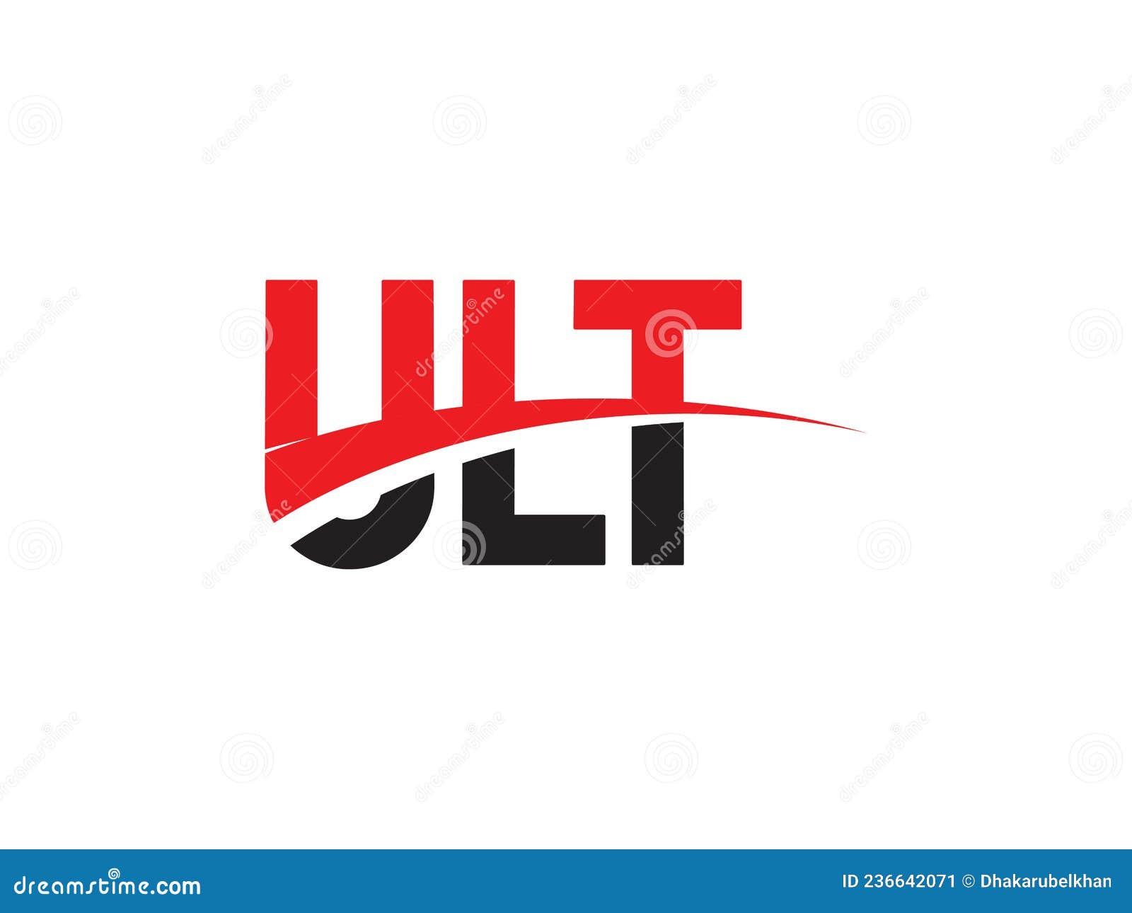 ULT Letter Initial Logo Design Vector Illustration Stock Vector ...
