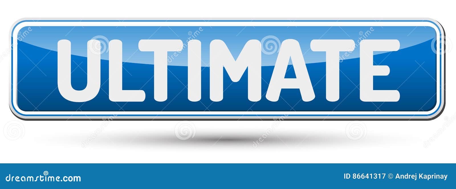 ULTIMATE - Abstract Beautiful Button with Text. Stock Vector ...