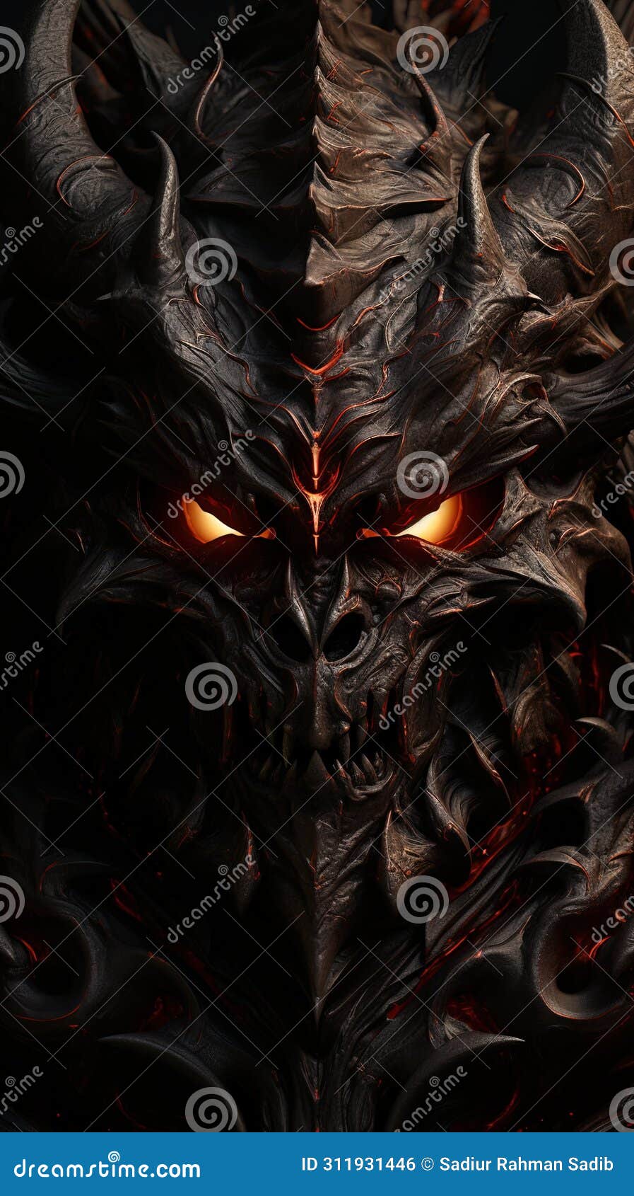 The Demon Warrior Depicted In This Piece Of Art Is Dreaded For Their ...