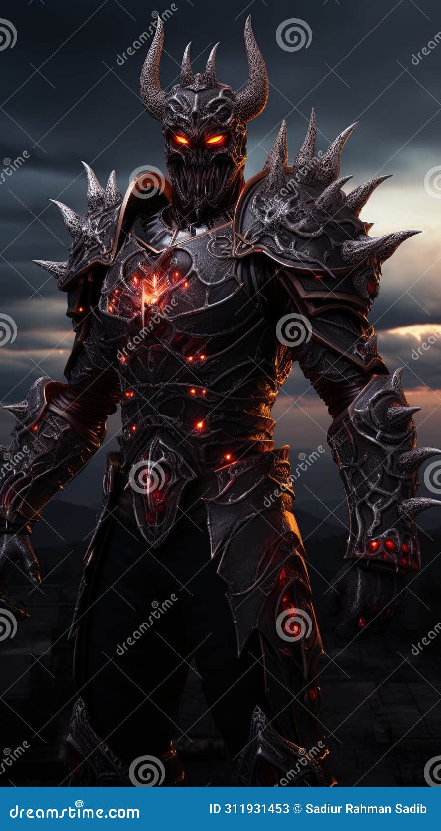 The Demon Warrior Depicted In This Piece Of Art Is Dreaded For Their ...