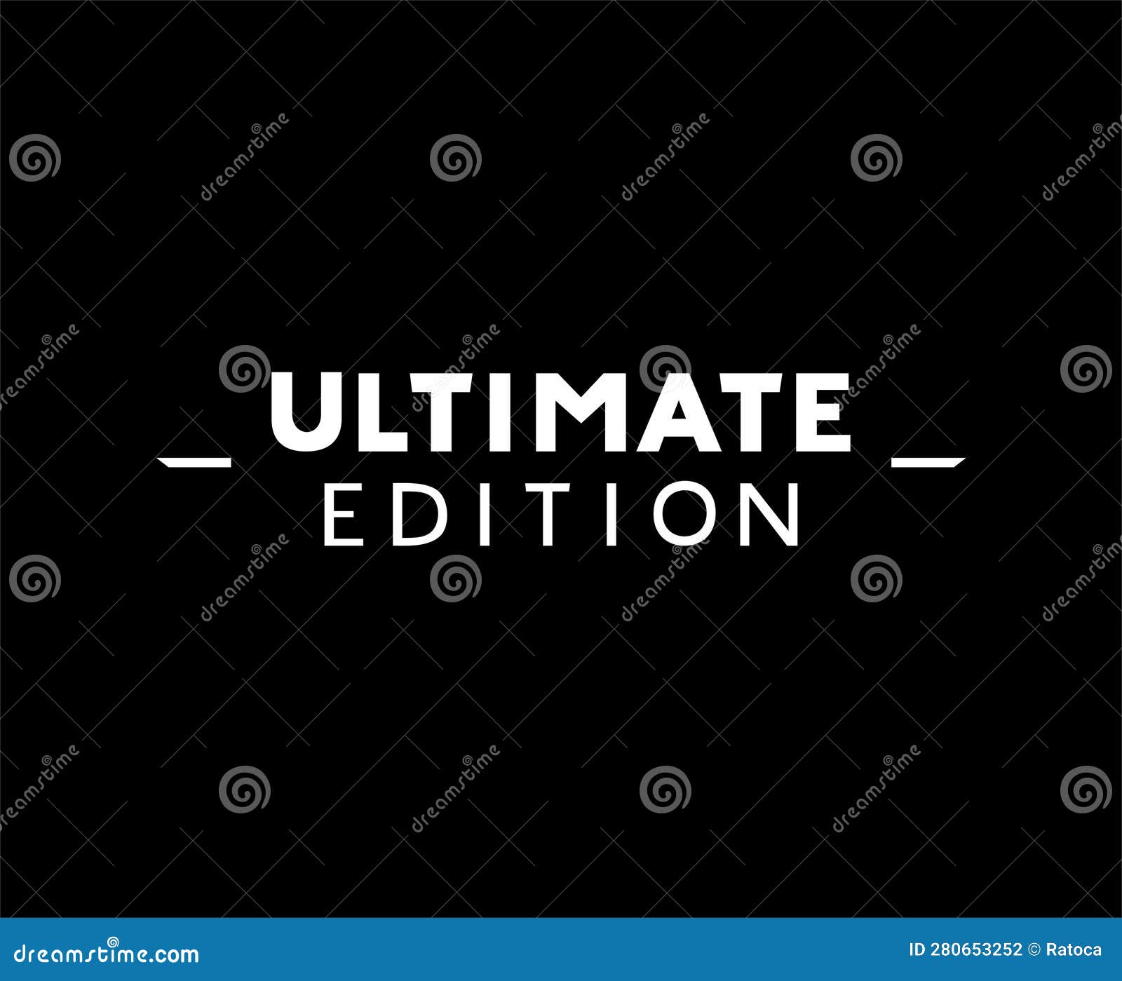 Ultimate edition symbol stock vector. Illustration of bussines - 280653252