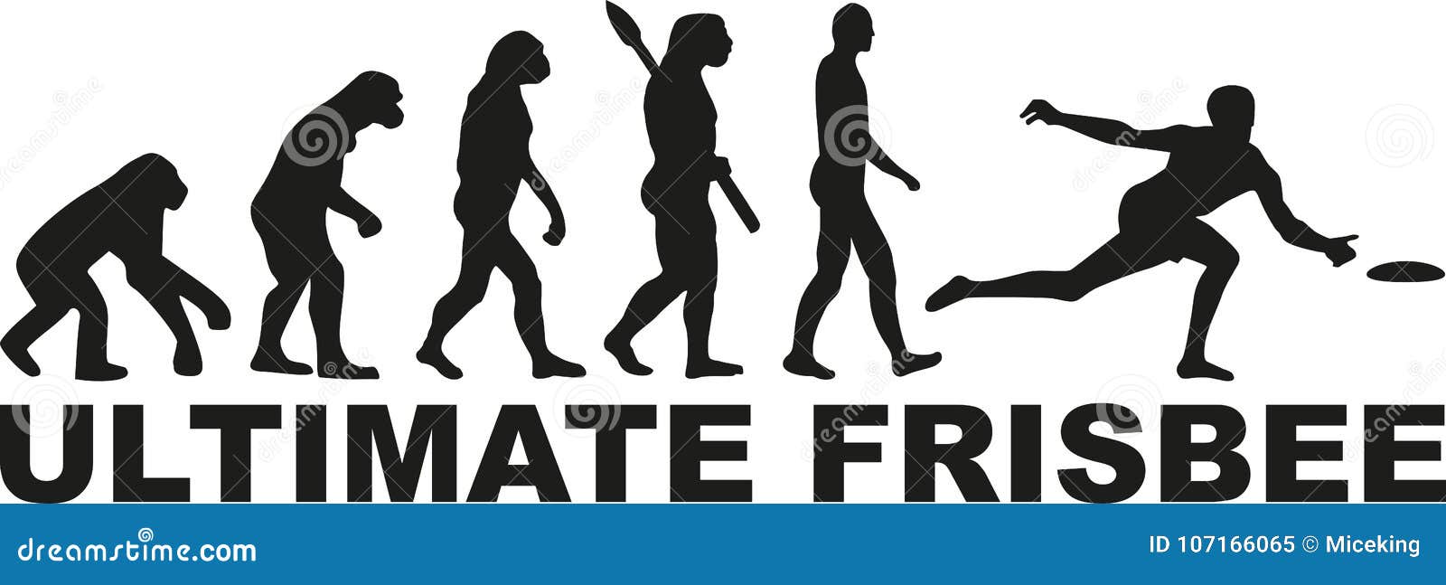 Ultimate frisbee evolution stock vector. Illustration of summer - 107166065