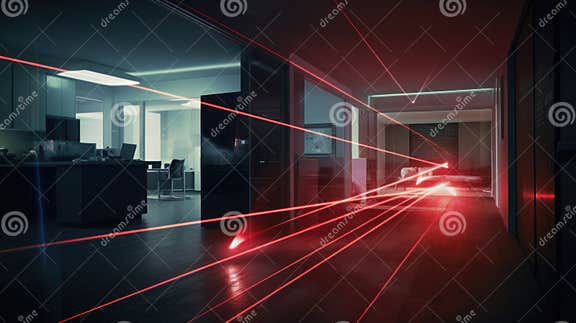 The Ultimate Laser Security System Stock Image - Image of fire, beam ...
