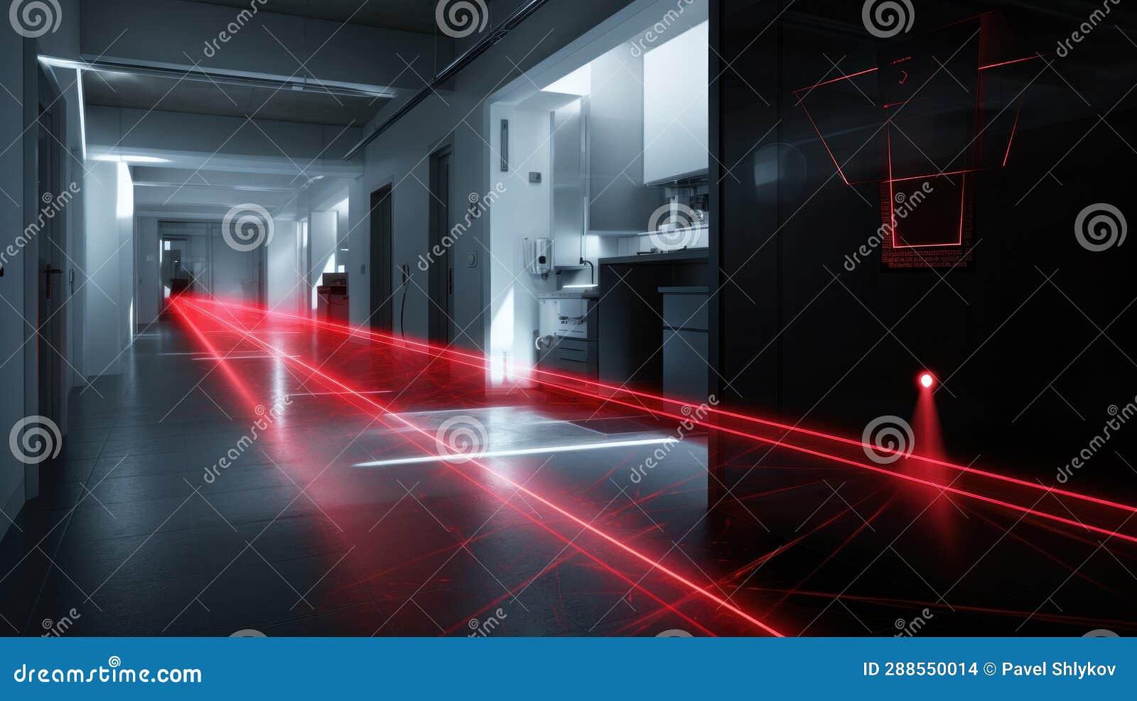 The Ultimate Laser Security System Stock Illustration - Illustration of ...