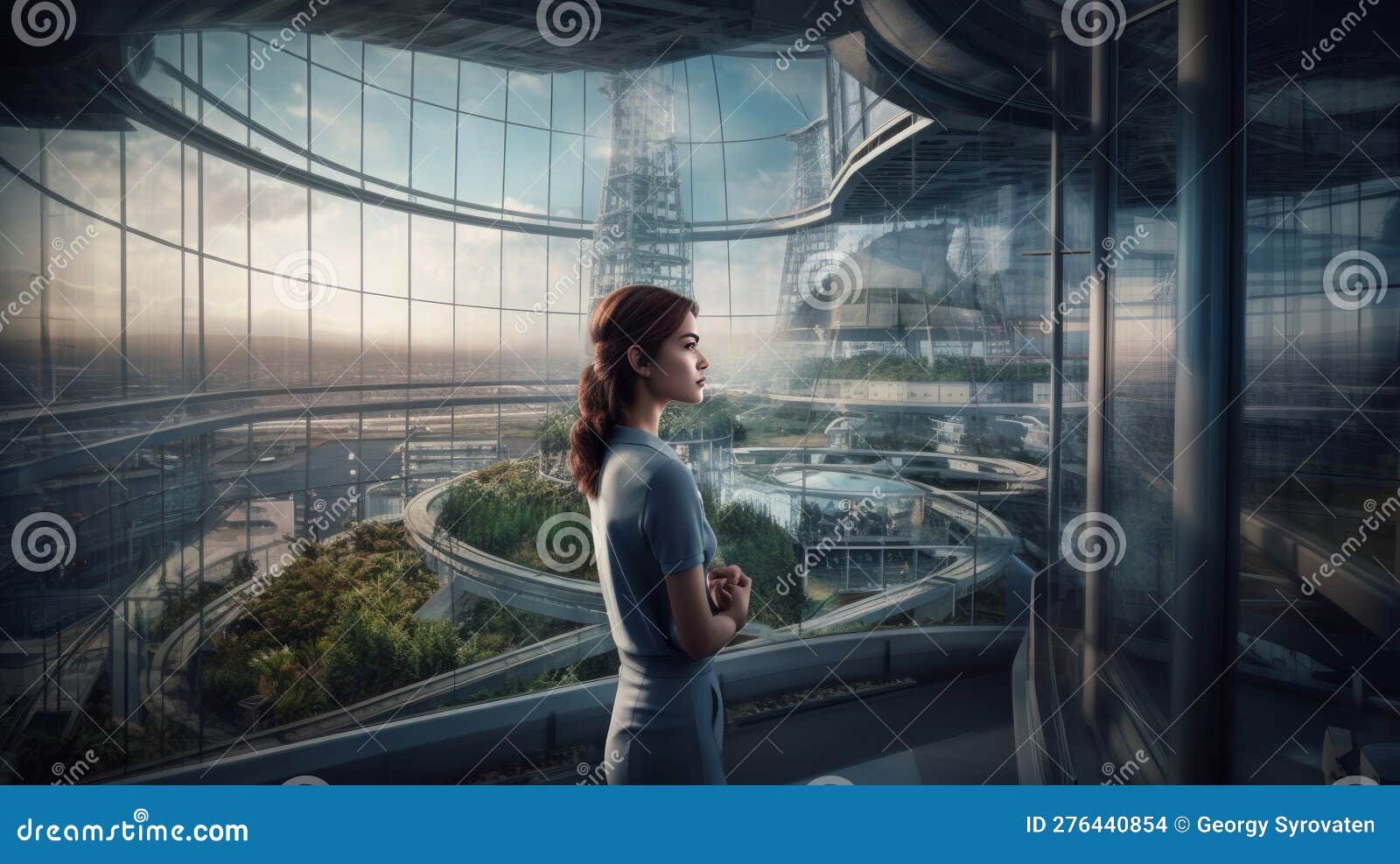 Ultimate Luxury Living: Bionic House and Supercar Combo Stock ...