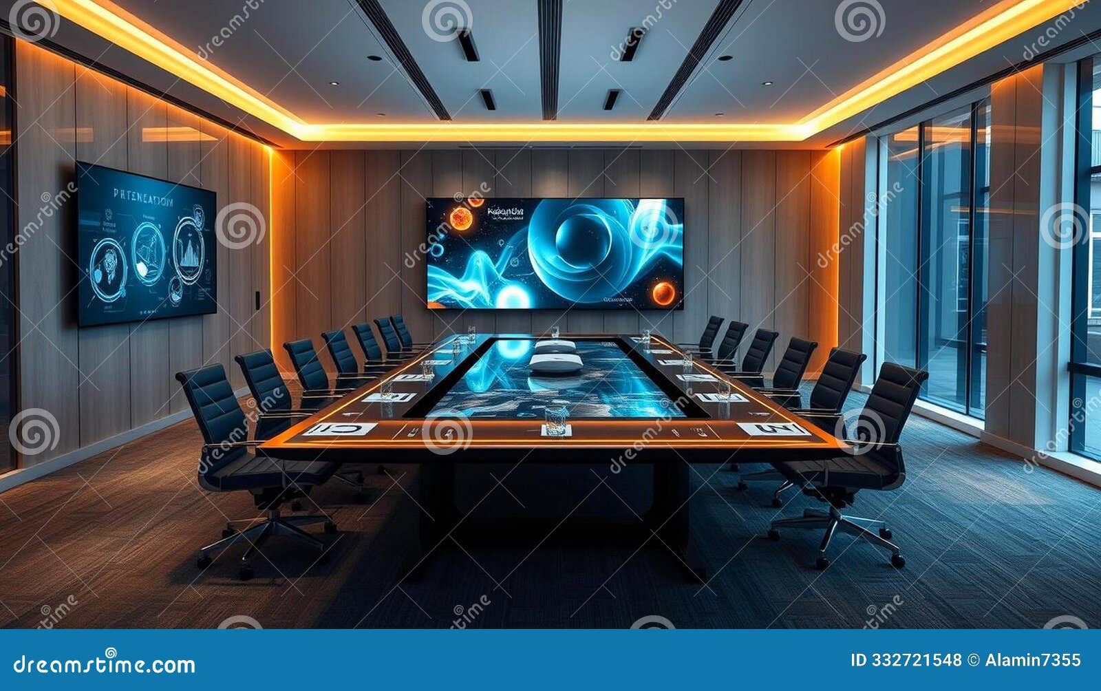 Ultimate Office Interior Showcase Stock Illustration - Illustration of ...