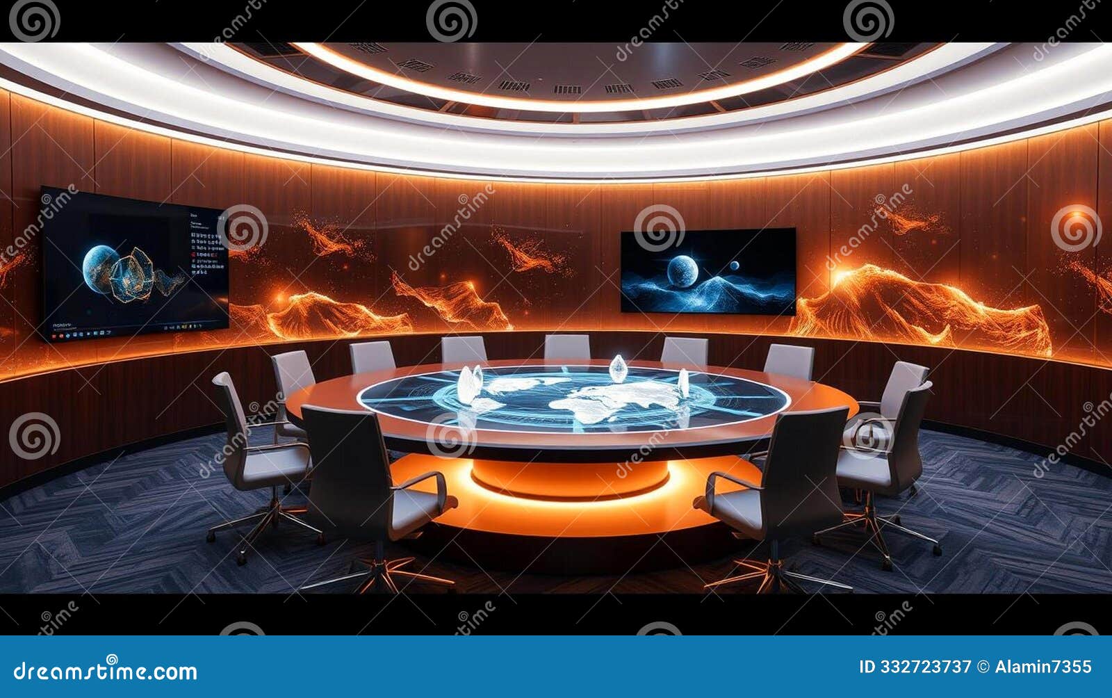 Ultimate Office Interior Showcase Stock Illustration - Illustration of ...