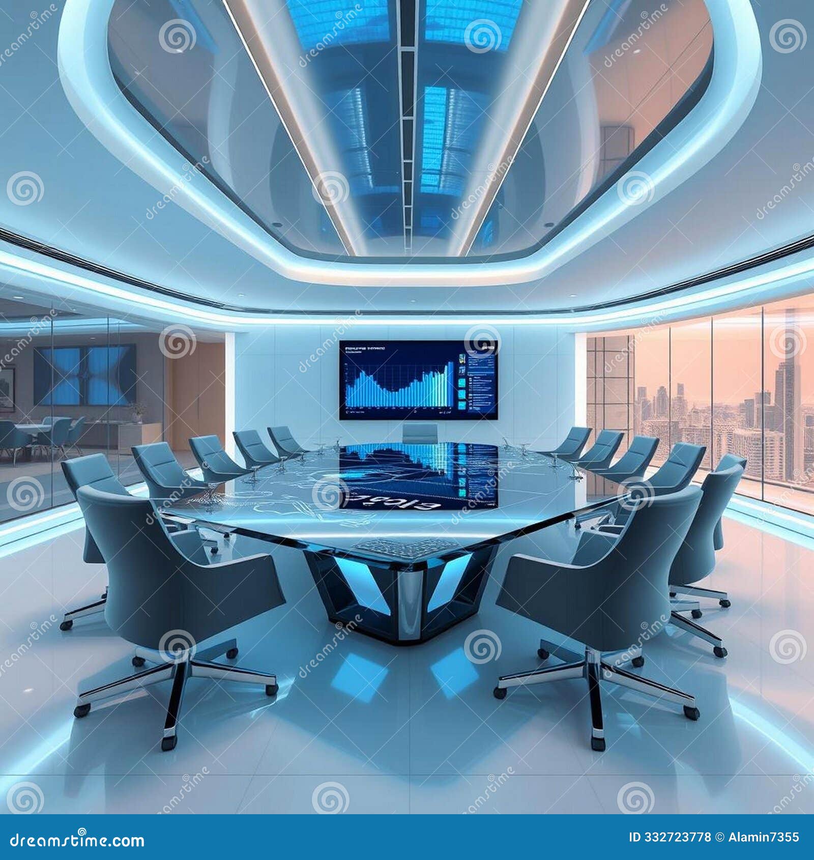 Ultimate Office Interior Showcase Stock Illustration - Illustration of ...