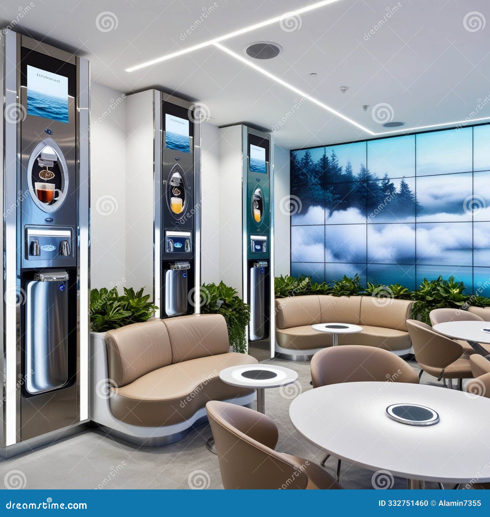 Ultimate Office Interior Showcase Stock Illustration - Illustration of ...