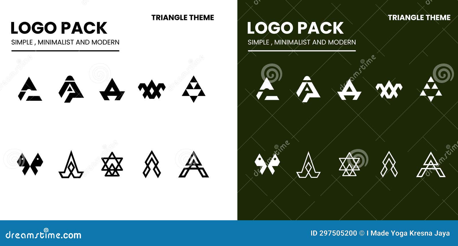 Ultimate Pack Logo Triangle Theme Stock Illustration - Illustration of ...