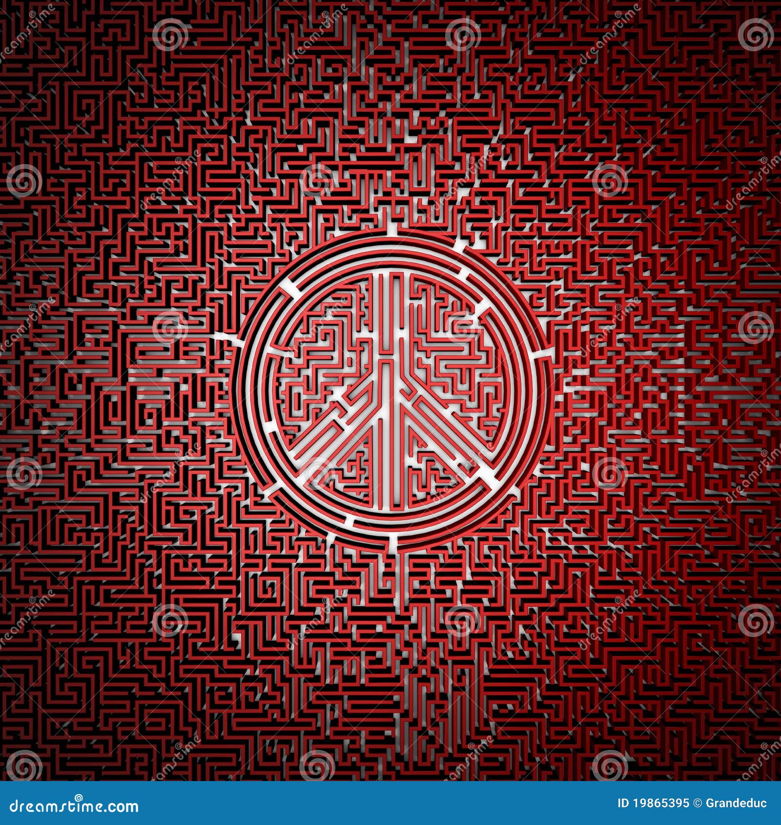 Ultimate peace maze stock illustration. Illustration of maze - 19865395