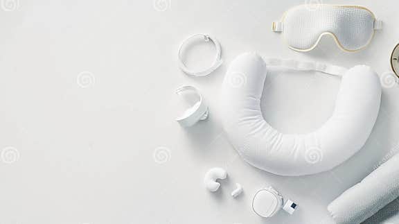 Ultimate Sleep Essentials, a Minimalist Guide To a Restful Night Stock ...