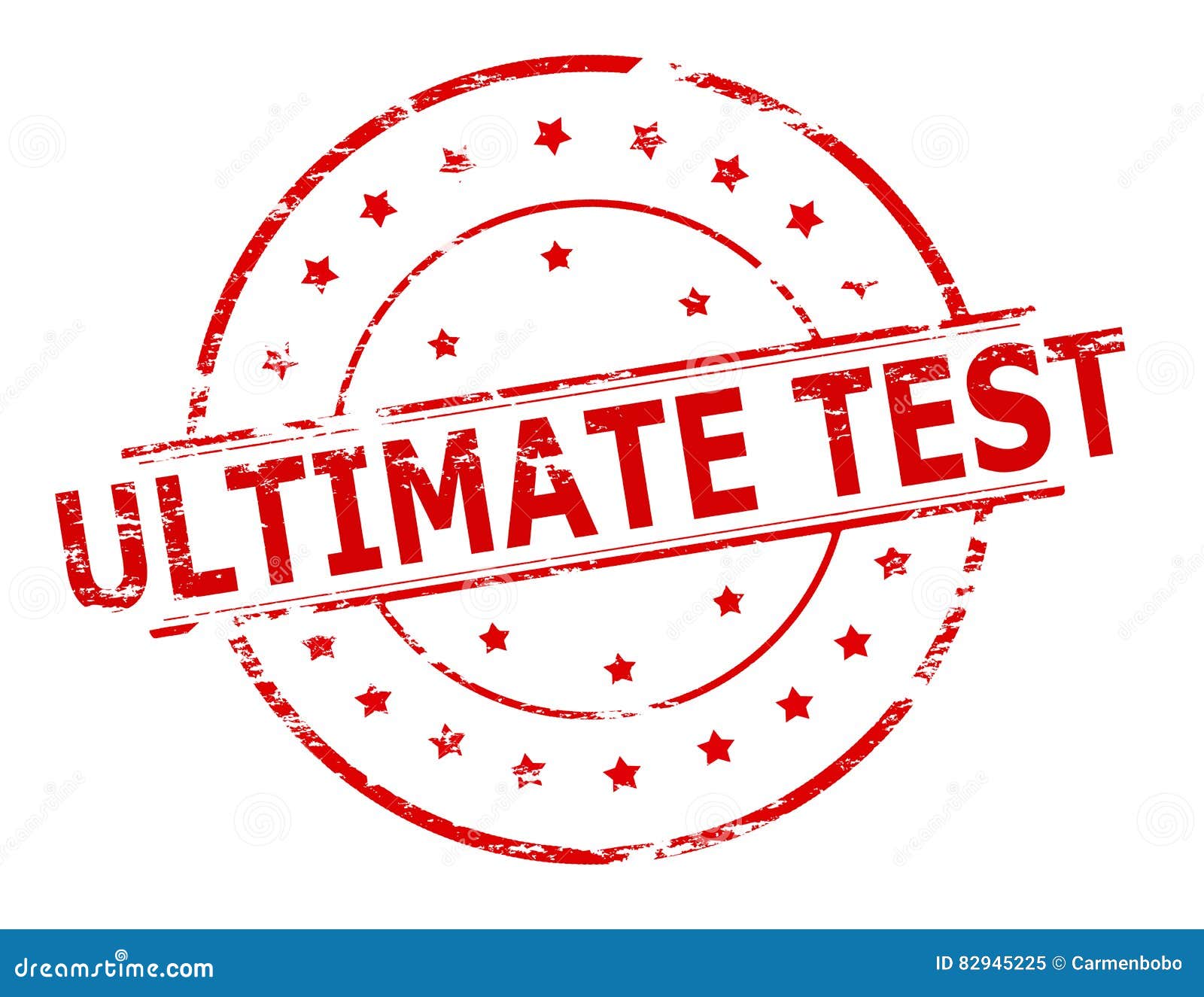 Ultimate test stock illustration. Illustration of inside - 82945225