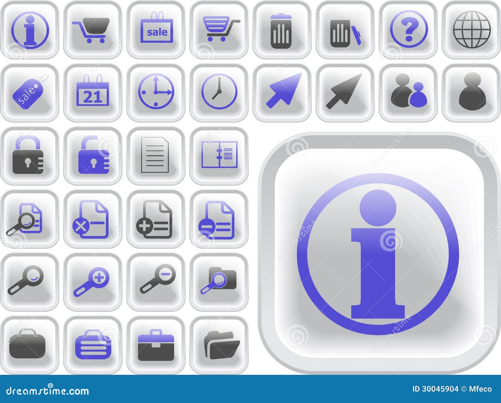 Ultimate Vector Icon or Button Pack Stock Vector - Illustration of icon ...