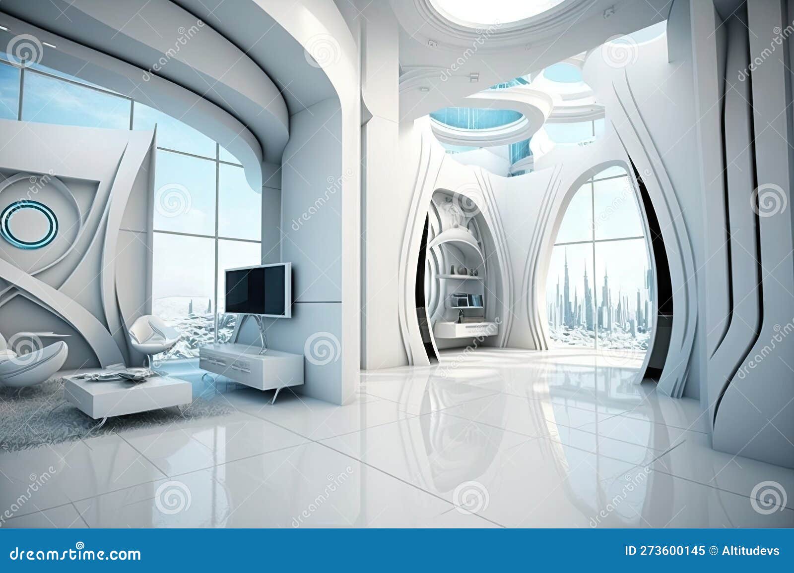 Ultimate White Hall of the Future, with High-tech Amenities and ...