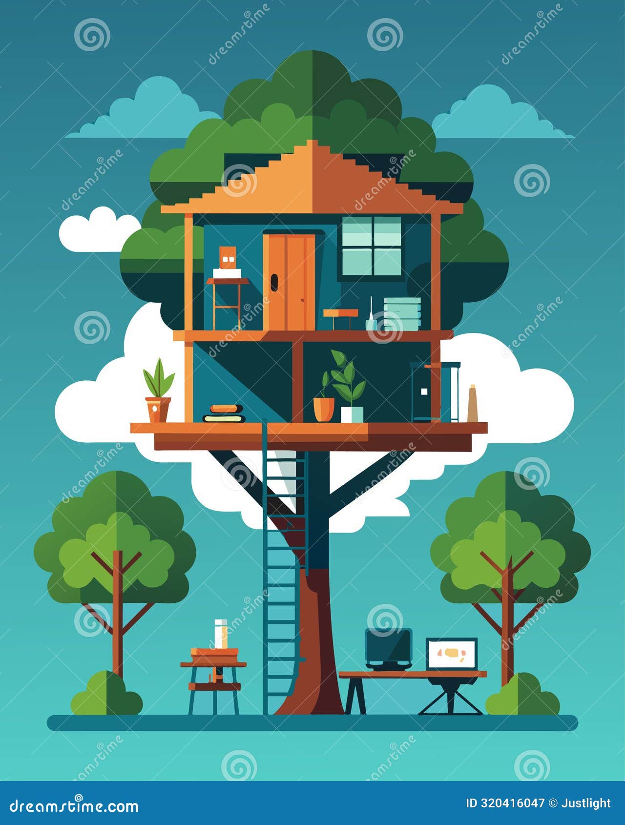 The Ultimate Workcation A Luxurious Treehouse With A Spacious ...