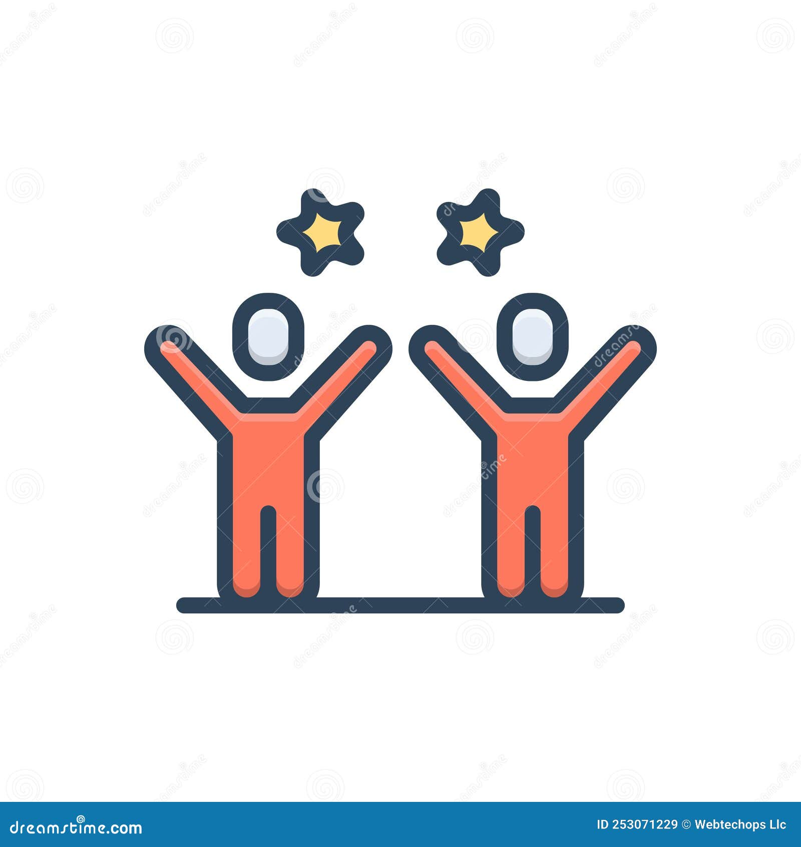 Color Illustration Icon for Ultimately, Finally and in the End Stock ...