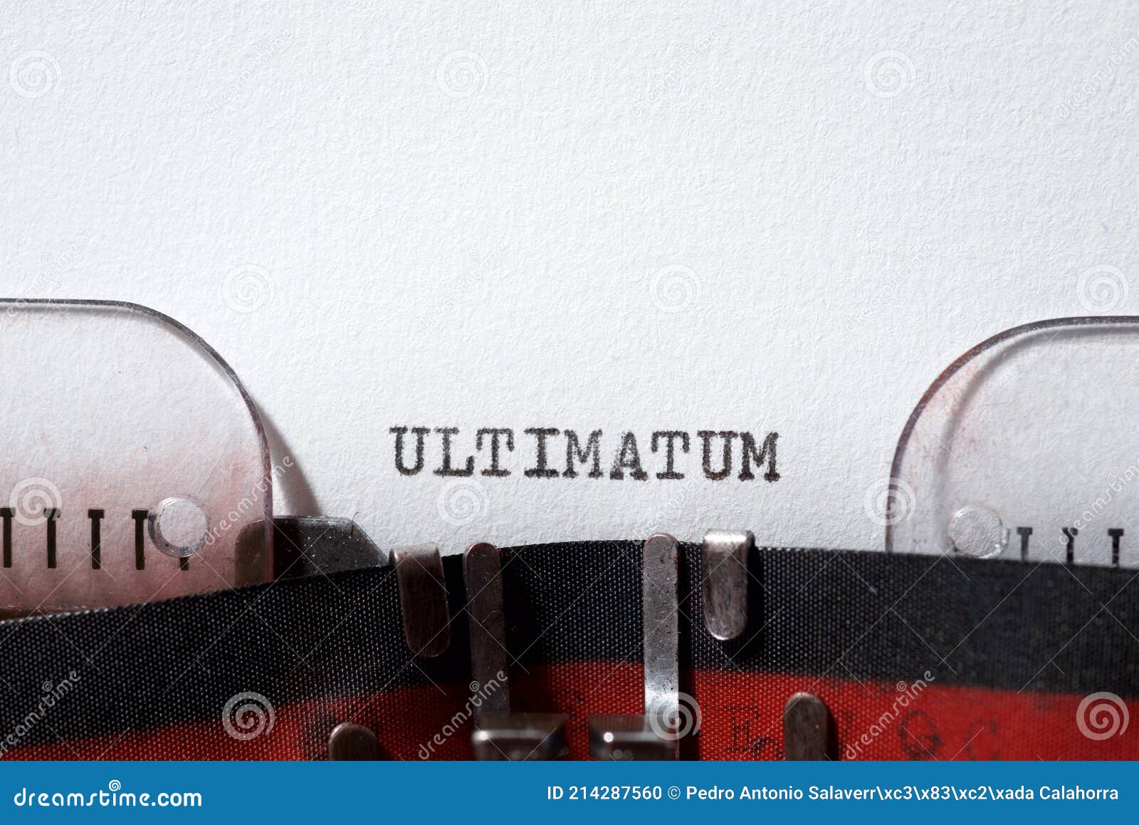 Ultimatum concept view stock photo. Image of conceptual - 214287560