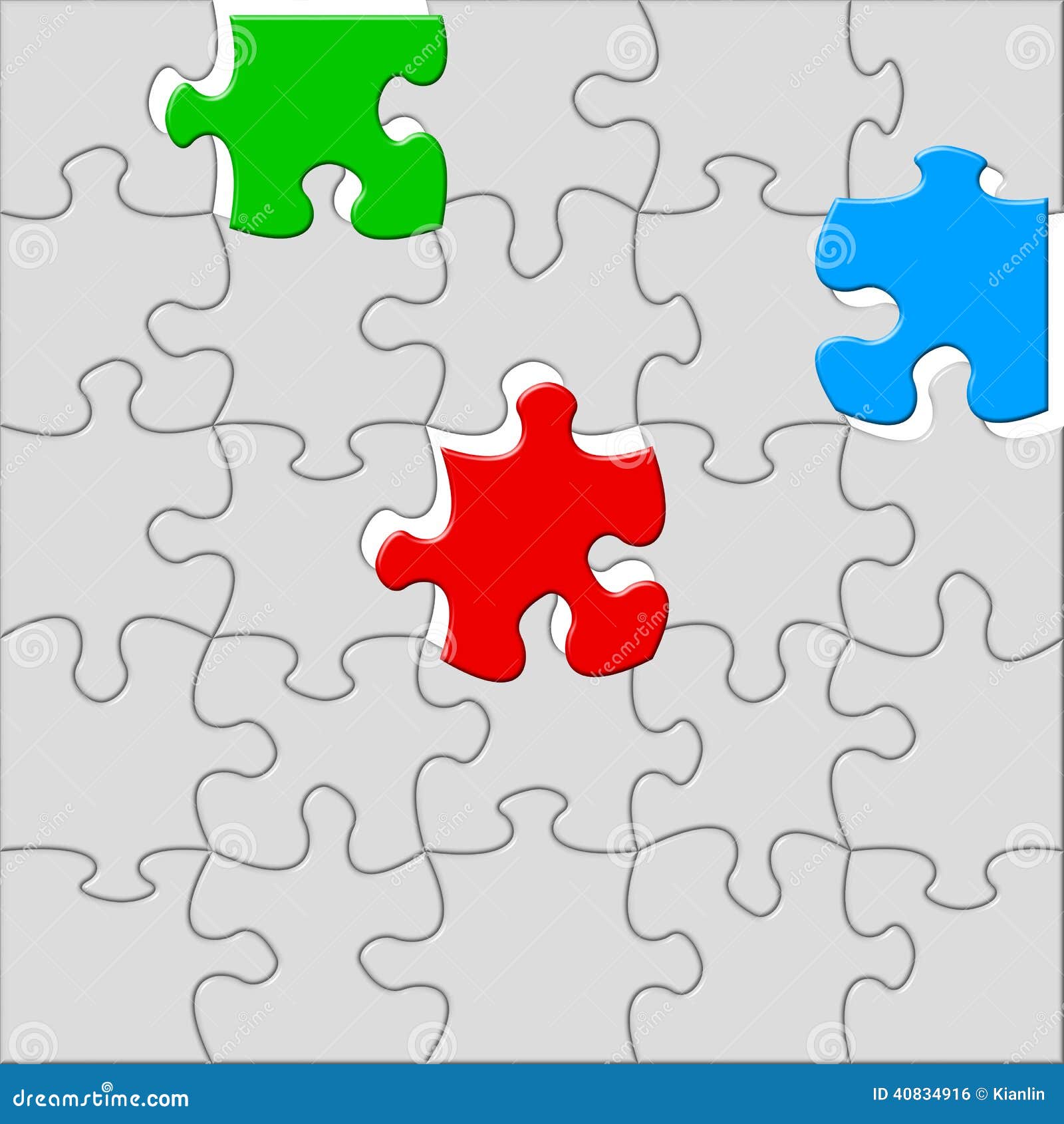 Ultimo Tre Pezzi Del Puzzle Fotografia Stock - Immagine di finale ...