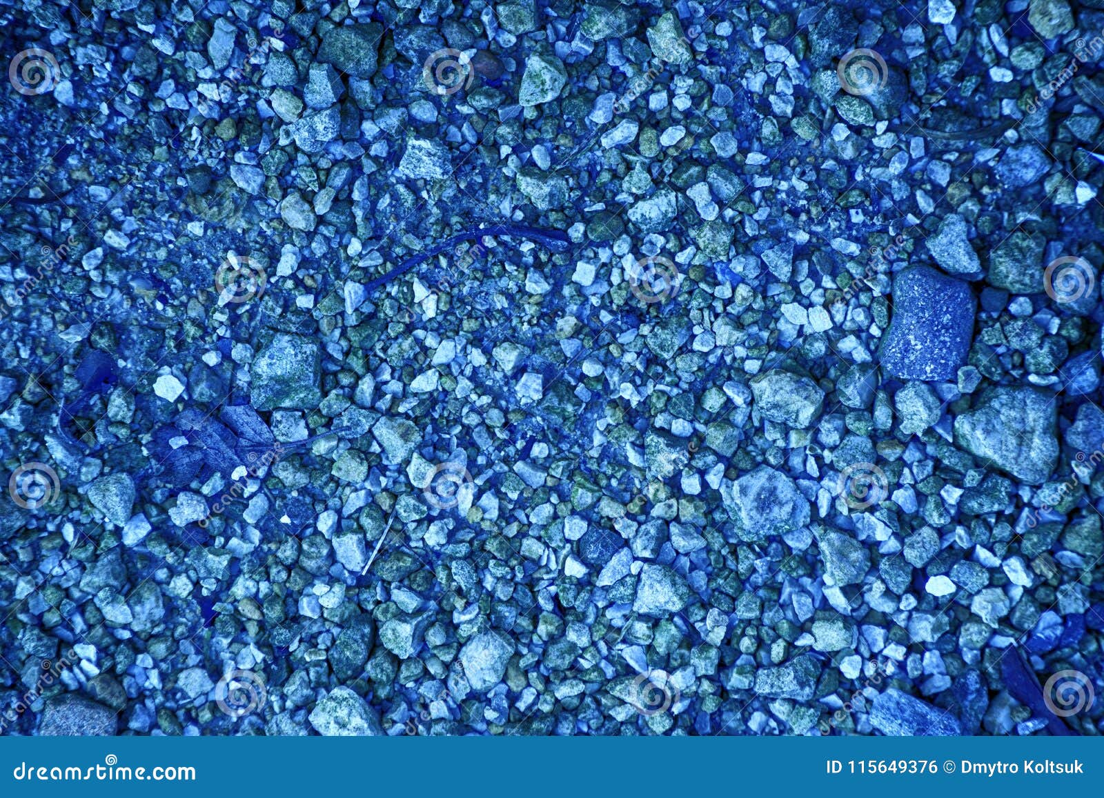 Ultra Blue Pebble Surface, Stone Texture or Rock Backdrop, Ground ...