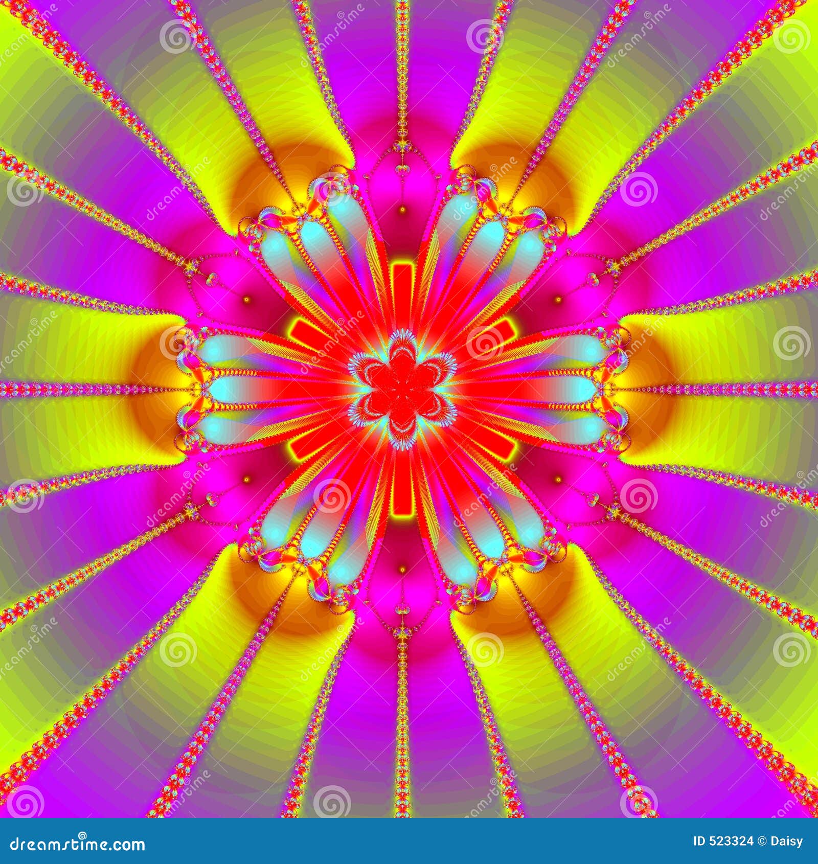 Ultra bright mandala stock illustration. Illustration of mandala - 523324