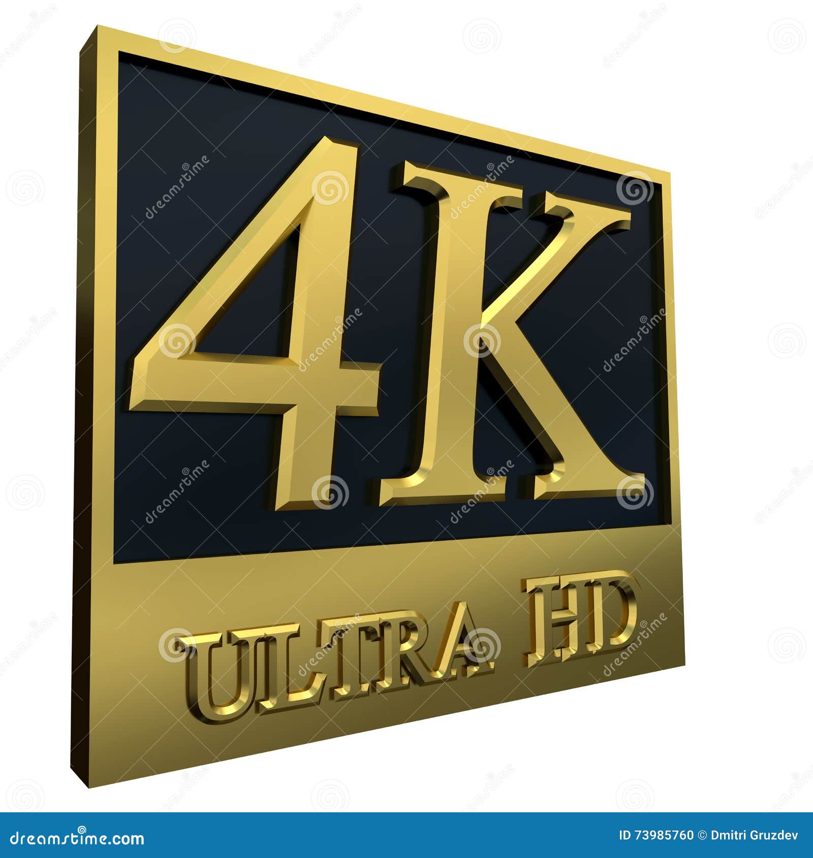 Ultra HD 4K icon stock illustration. Illustration of cinema - 73985760