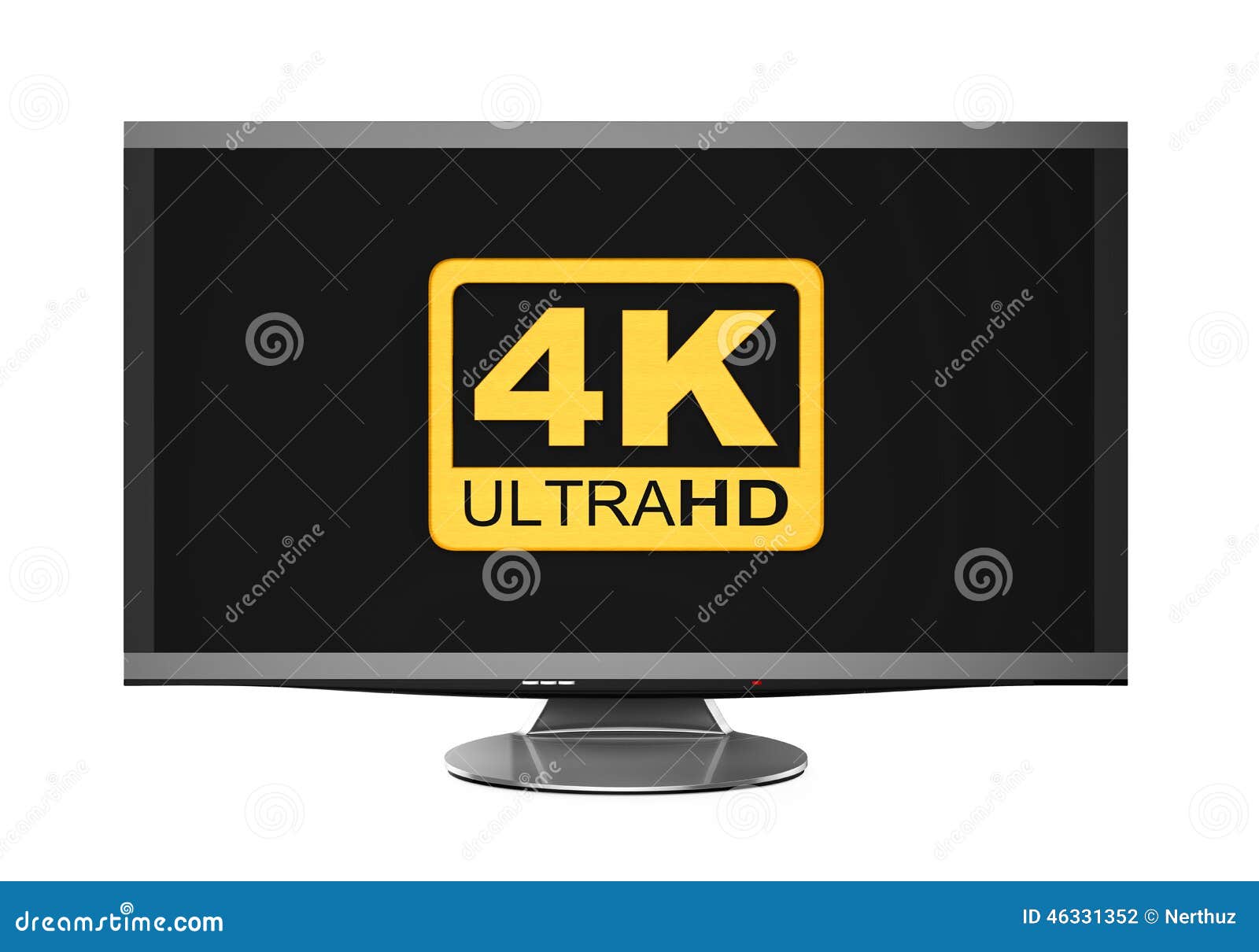 Ultra HD 4K icon stock illustration. Illustration of entertainment ...