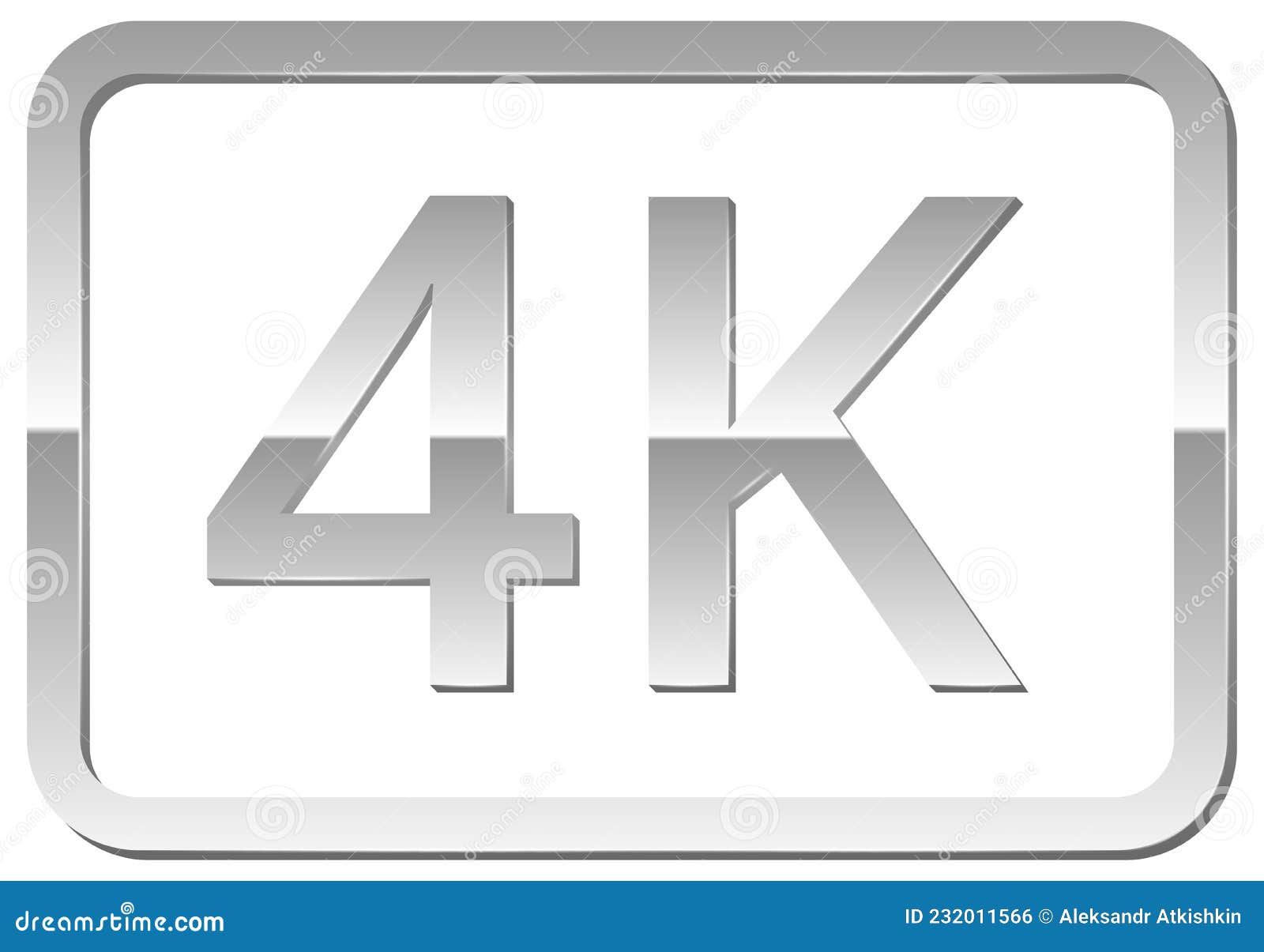 Ultra HD 4K icon stock vector. Illustration of plasma - 232011566