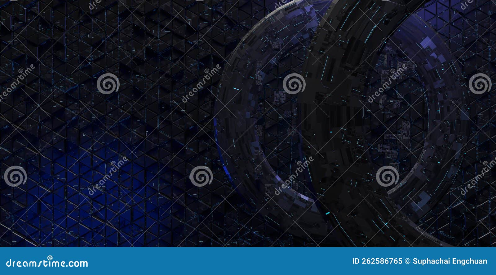 Ultra Hd Sci-fi Bluelight Neon Black Background Abstract 3d Texture ...
