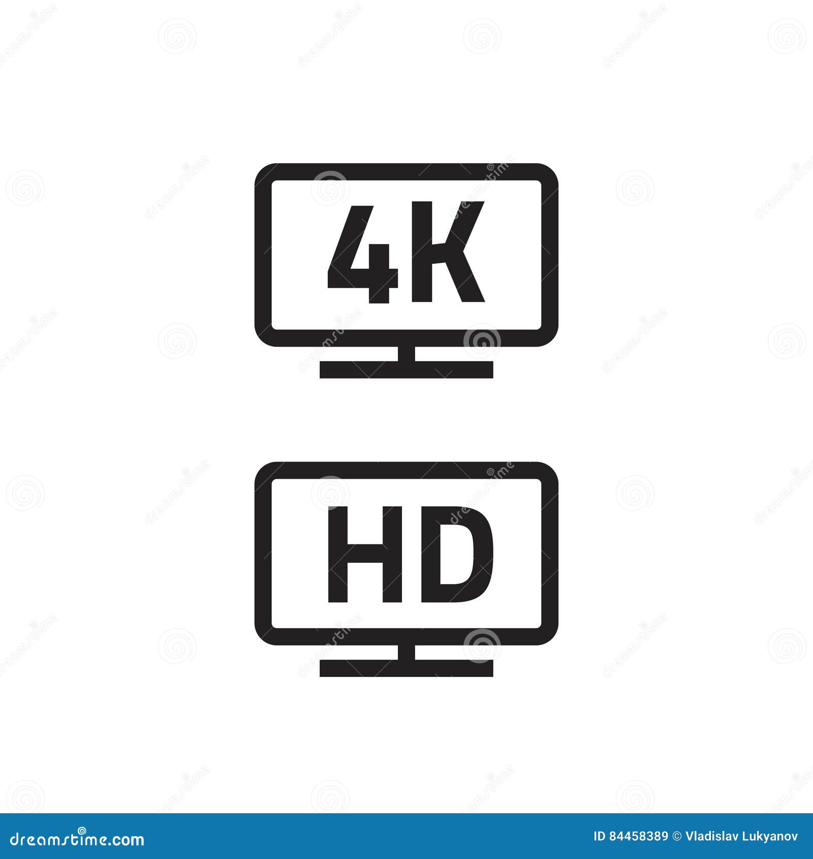 4k, Hd, Ultra Hd, Full, 8k Video Resolution Icons. Logos Of Video ... 4k, Hd, Ultra Hd, Full, 8k Video Resolution Icons. Logos Of Video ...